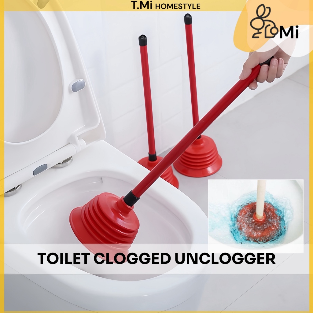 TMi Toilet Plunger High Pressure Drain Buster Toilet Plunger Pump Sink ...