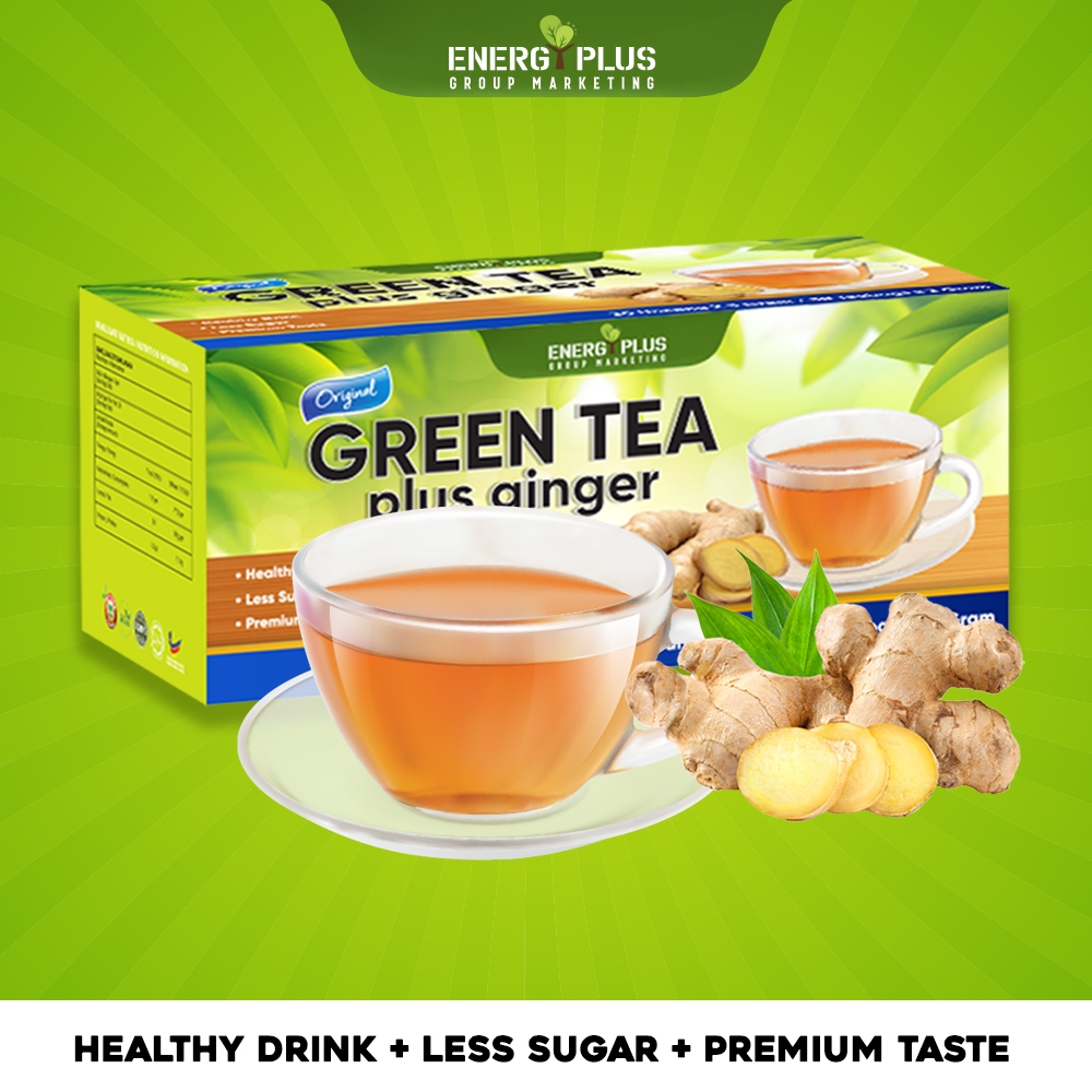 minuman tea greentea plus ginger mengawal kolestrol | Shopee Malaysia