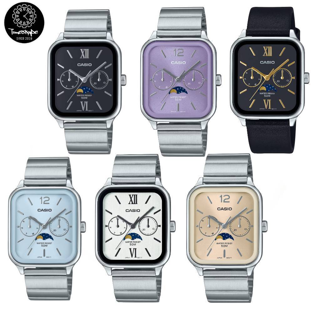 [ Official Warranty ] CASIO MTP-M305D MTP-M305L Series Moon Phase ...