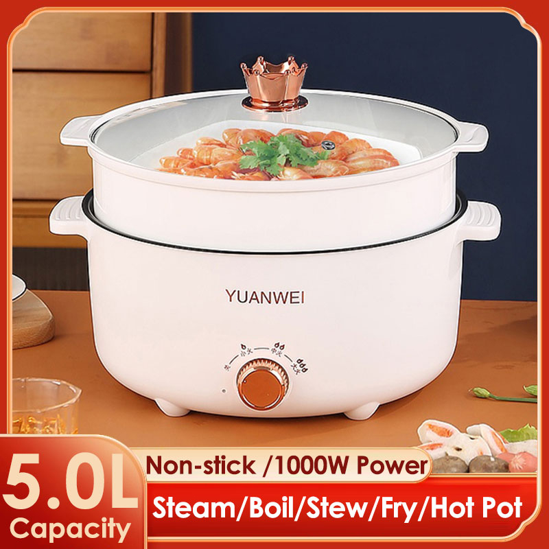 5L Large Capacity Multifunctional Electric Cooker Non-Stick Multi ...