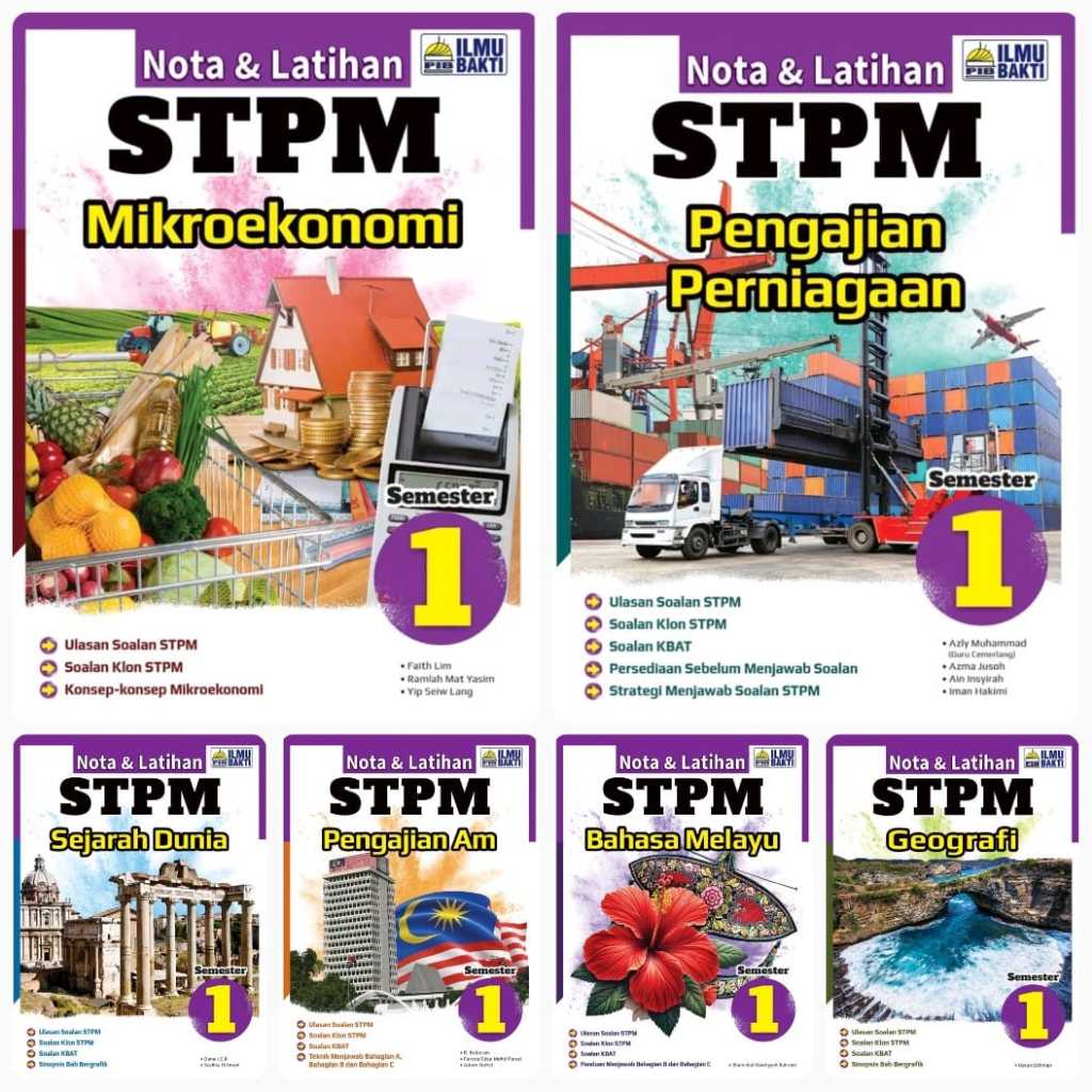 2024 NOTA & LATIHAN STPM SEMESTER 1 [ILMU BAKTI] | Shopee Malaysia