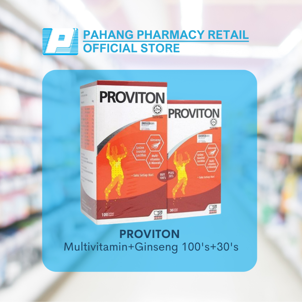 PROVITON Multivitamin+Ginseng 100's+30's | Shopee Malaysia