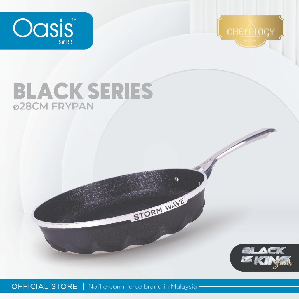 Chefology Stormwave Black Series - Non Stick Kuali Set Periuk Pot ...