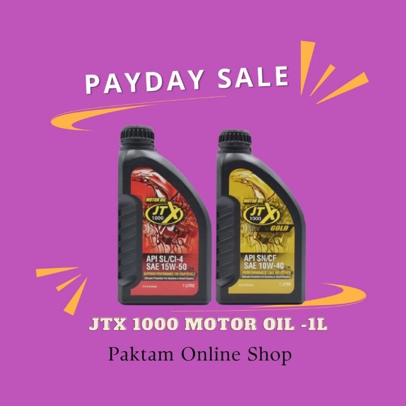 JTX 1000 MOTOR OIL | 1L | ORIGINAL 💥READY STOCK💥 | Shopee Malaysia