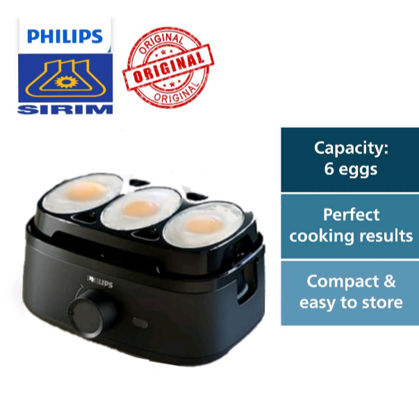 Philips Electric Egg Cooker Egg Steamer 3000 Series Poached Soft Medium ...