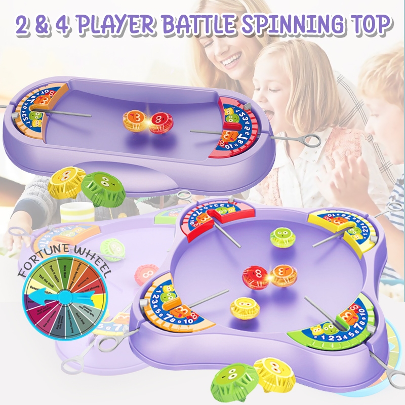 GOOGOO BIRD 2-4 Player Dreidel Big Battle Spinning Top Pull-out Gyro ...