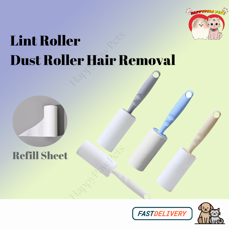 HappyPaw [Ready Stock] Sticky Lint Roller Dust Hair Remover Clean ...