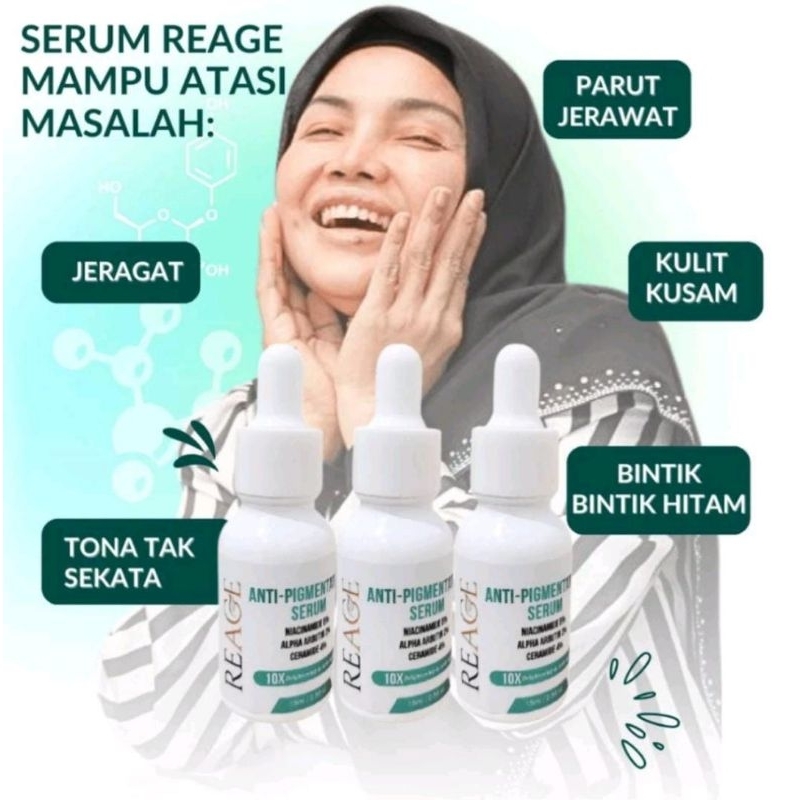 REAGE SERUM🔥AWET MUDA,HILANGKAN JERAGAT,PUDARKAN PARUT,TEGANGKAN ...