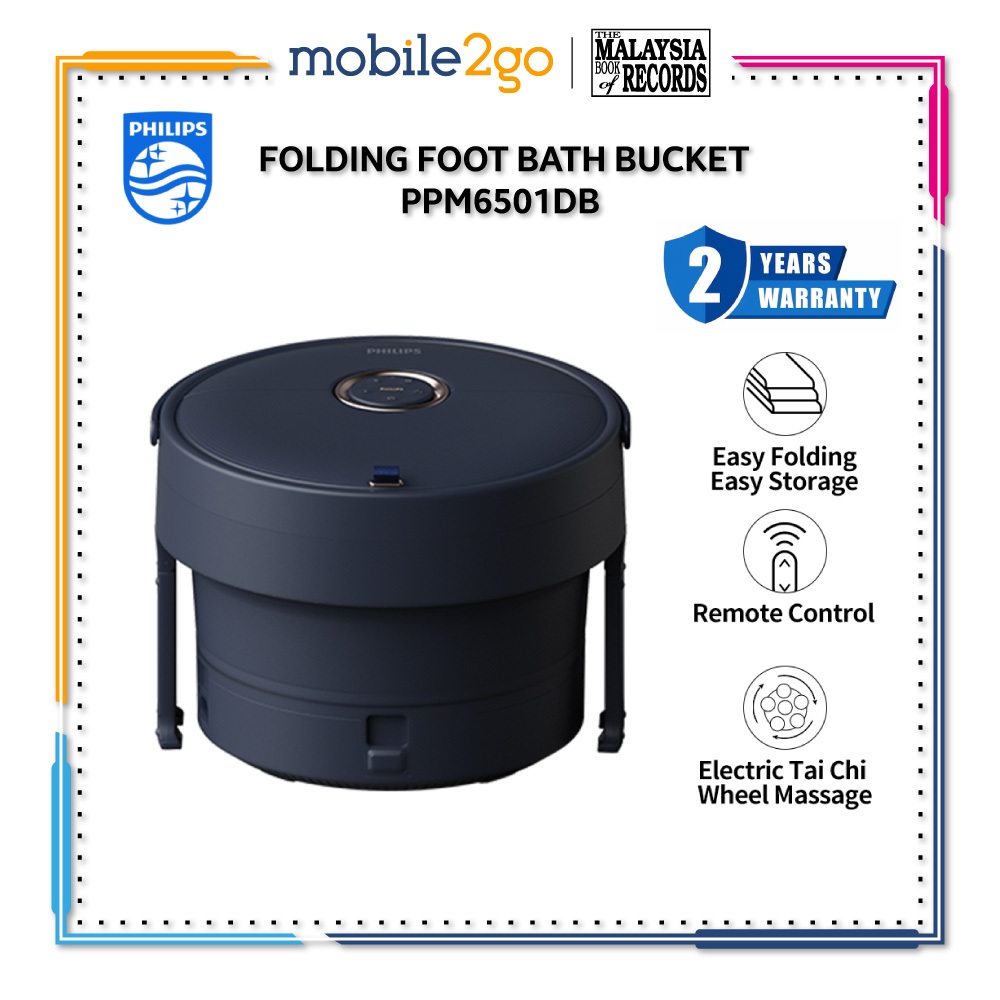 Philips Folding Foot Bath Bucket with Constant Temperature | Remote ...