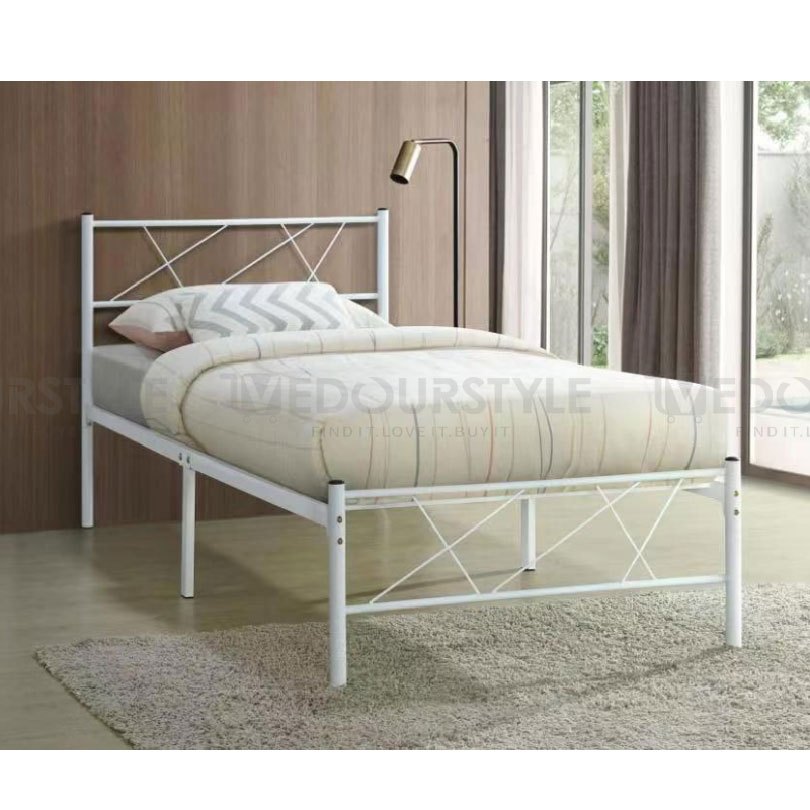 Vedourstyle Metal Leg Metal Single Bed Frame/Quality Single/Katil ...