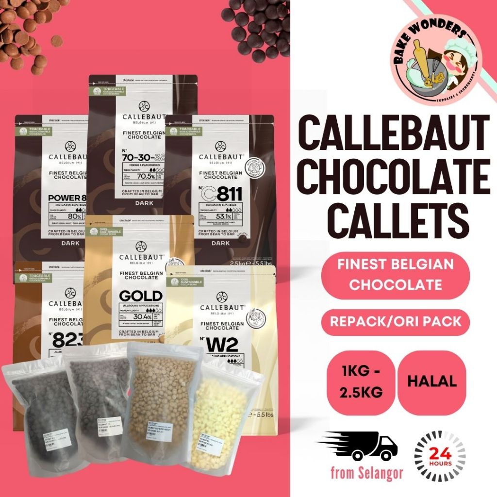 (1kg/2.5kg) Callebaut Chocolate Callets /Belgian Chocolate/Imported ...