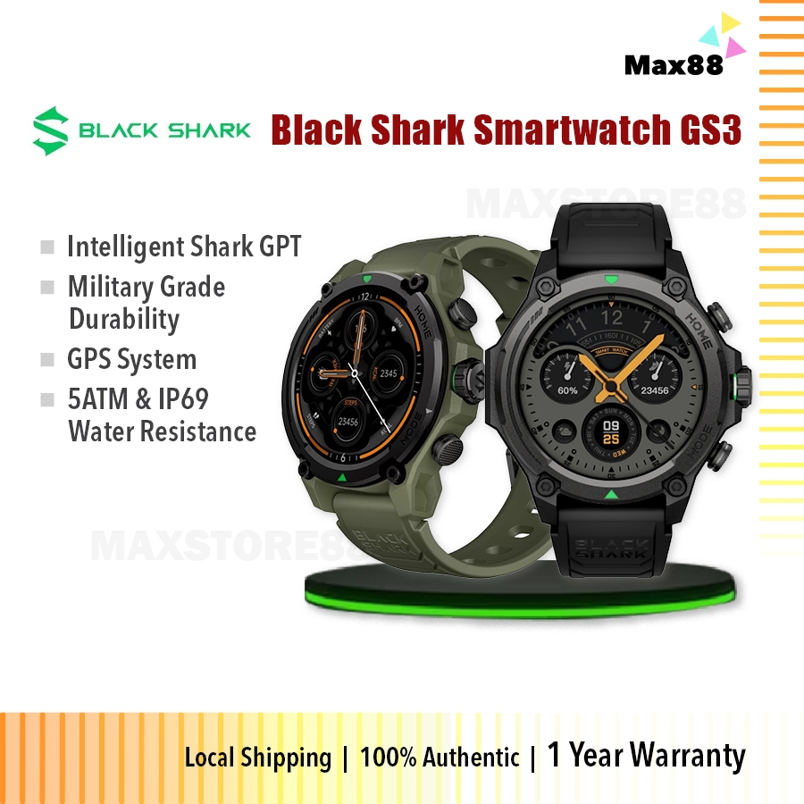 [NEW] Black Shark Smartwatch GS3 | 1.43’’ AMOLED Display | 21 Days ...