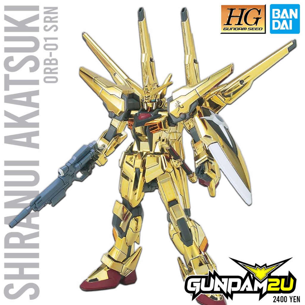 BANDAI HG 1/144 Shiranui Akatsuki Gundam - High Grade 38 Gundam SEED ...
