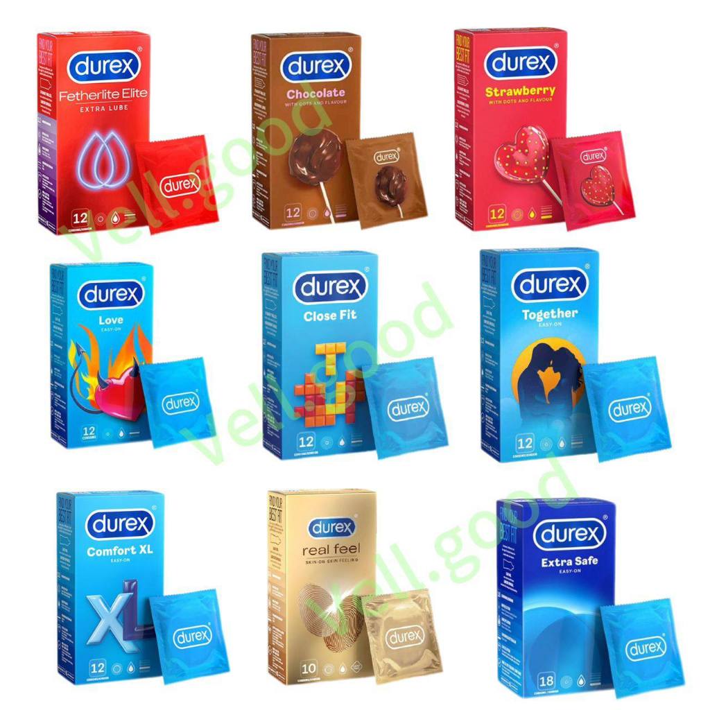 Durex 12s/18s (Strawberry, Chocolate, Close fit, Extra Safe, Comfort XL ...
