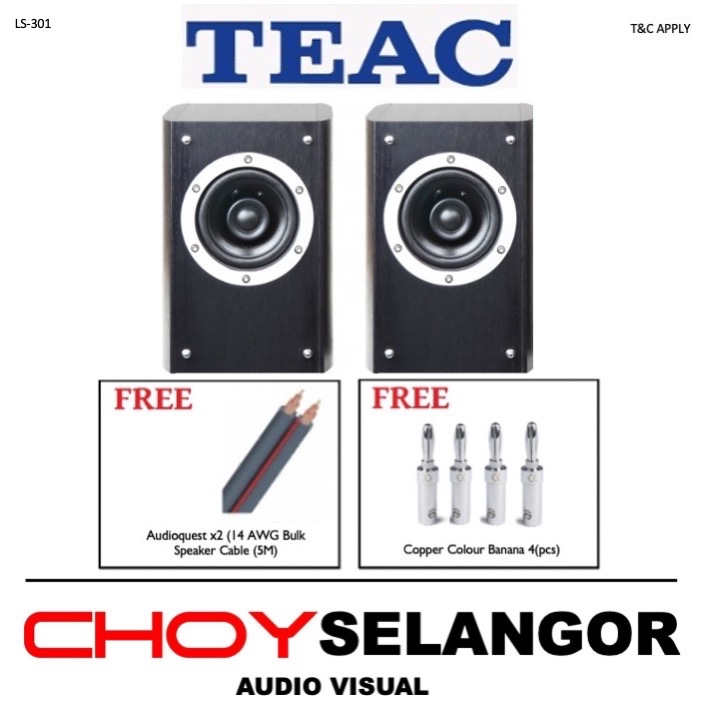 TEAC LS-301 Bookshelf Speaker | Shopee Malaysia