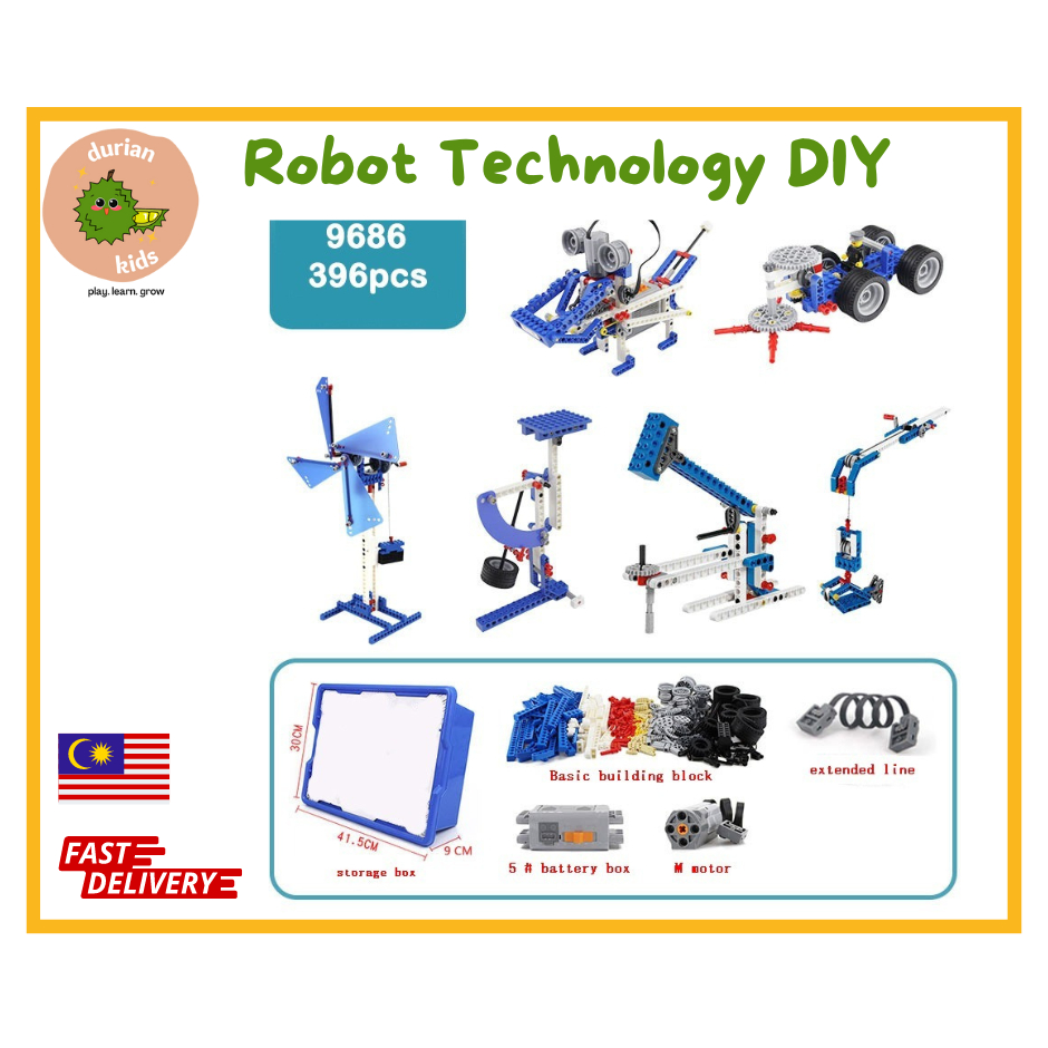 Educational Robotic Block Programming Toys/ 9686 Motorized Mechanisms ...