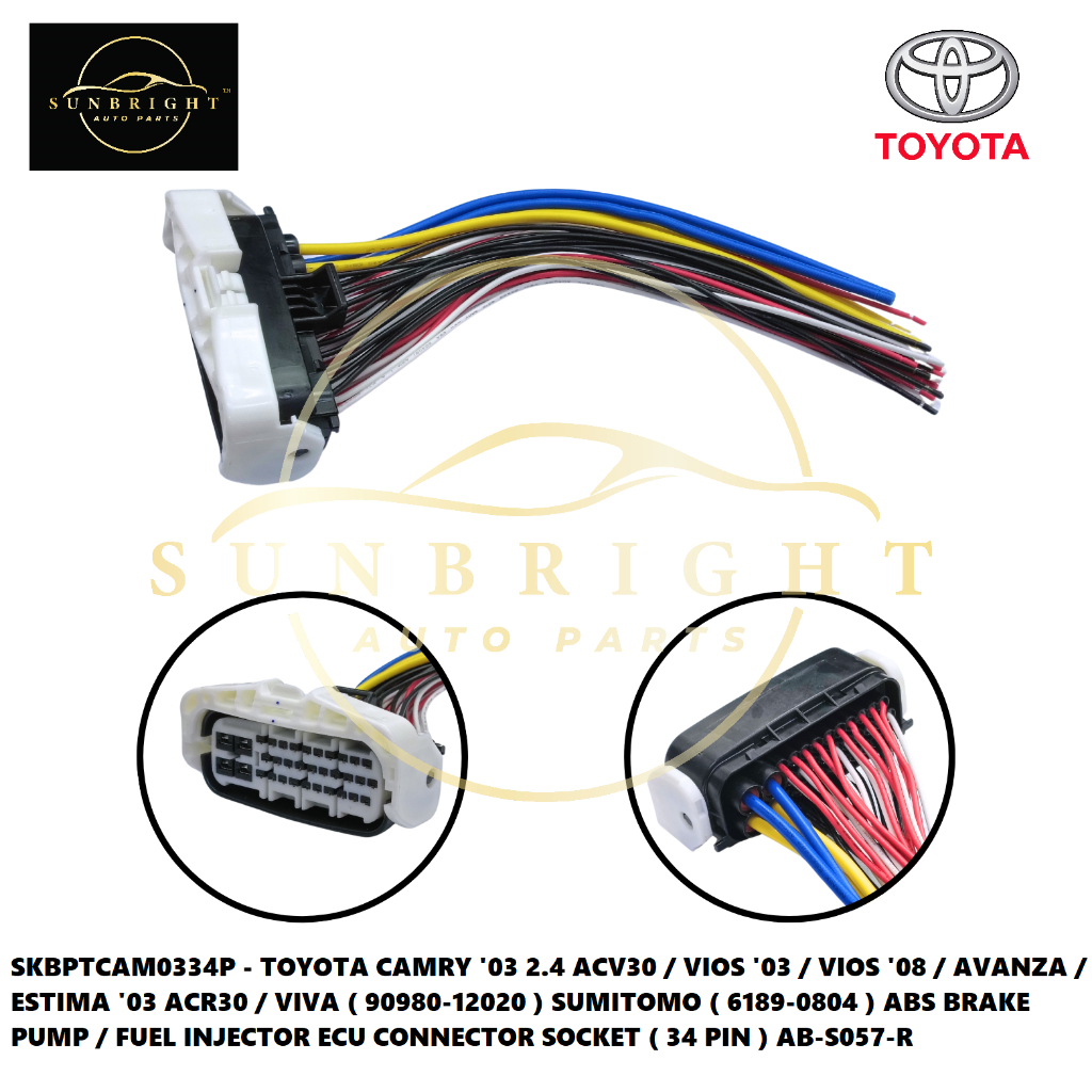 CAMRY/ VIOS/ VIOS/ AVANZA/ ESTIMA/ VIVA/ SUMITOMO ( 6189-0804) ABS ...