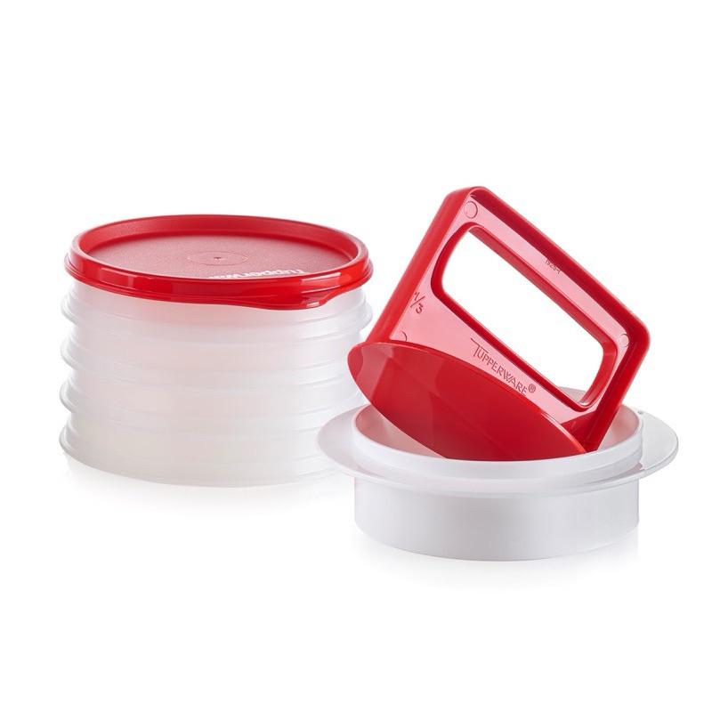 Limited Edition Tupperware Hamburger Press and keeper set | Shopee Malaysia