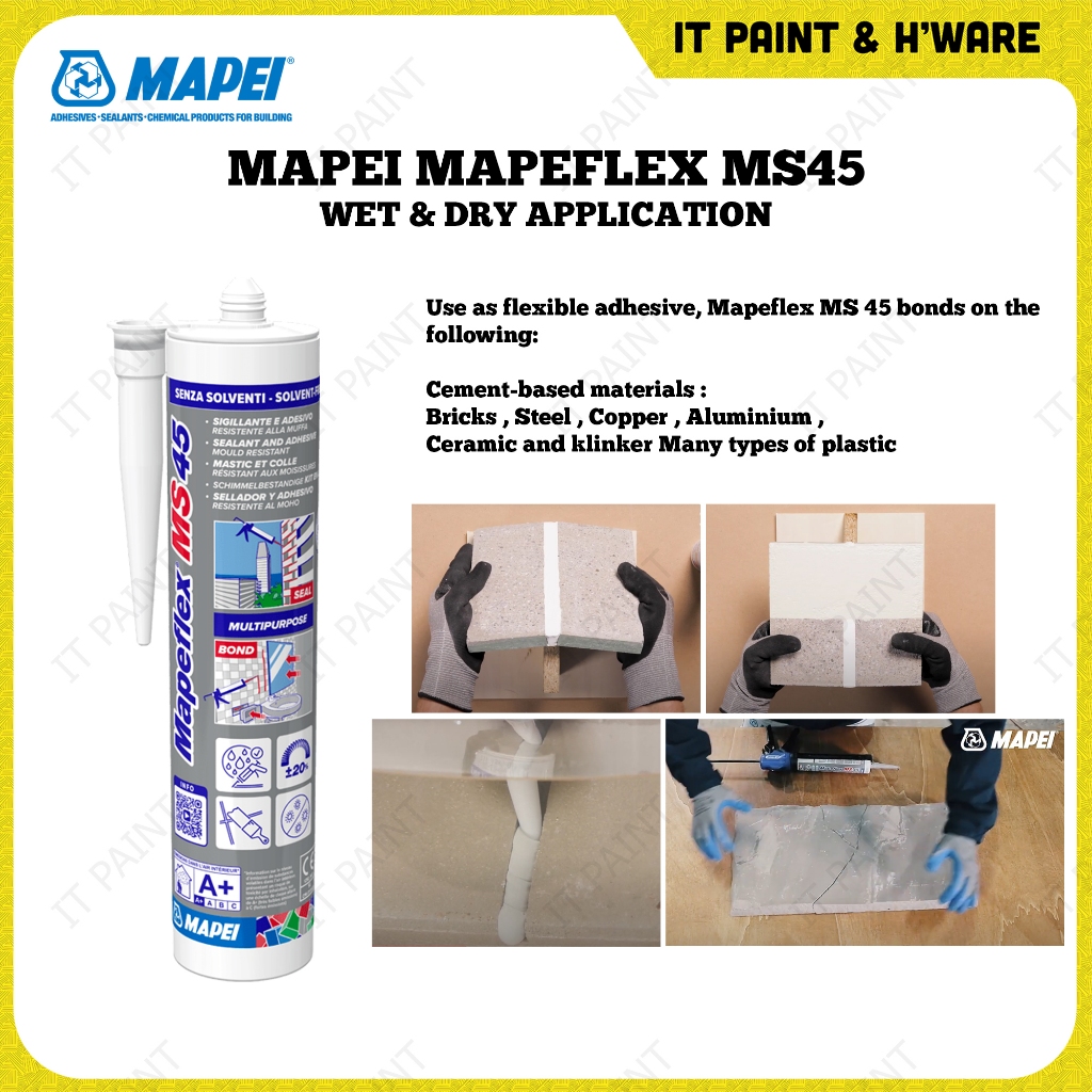 Mapei Mapeflex MS45 Grey (300ml) Penampal Kebocoran, Flexible ...