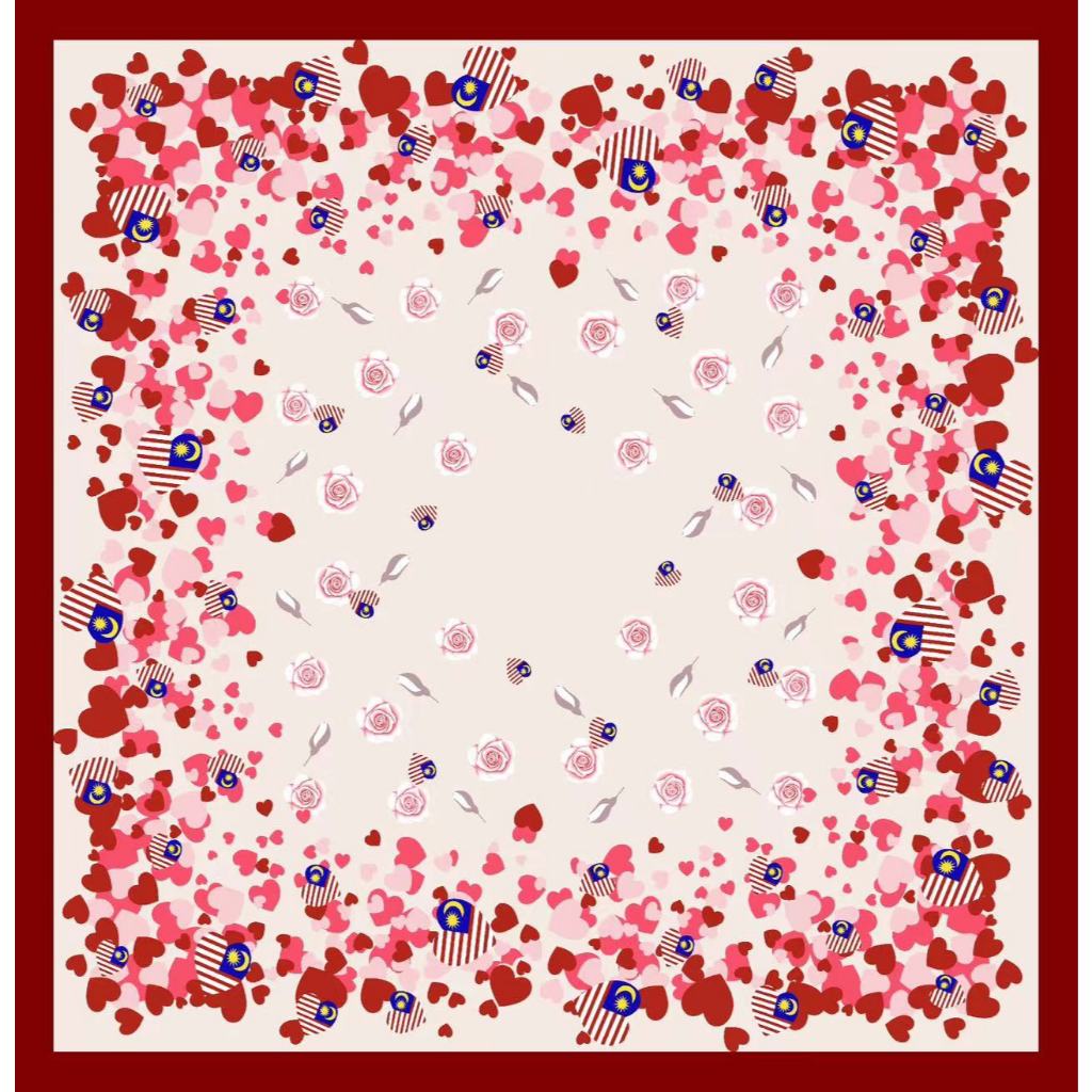 🇲🇾🇲🇾[2024 MERDEKA] IBU DAN ANAK TUDUNG BAWAL COTTON MERDEKA LASER CUT ...