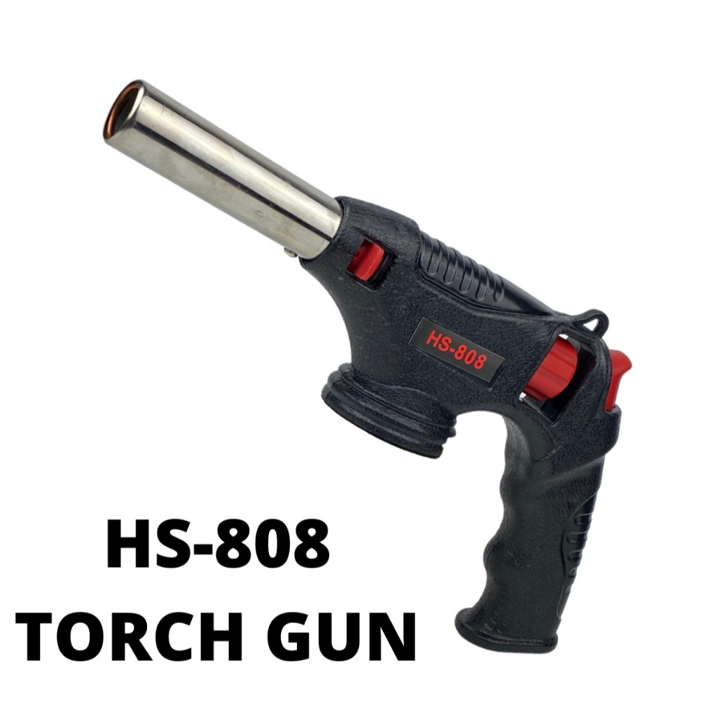 HS-808 Multipurpose Gas Torch Camping Butane Burner Welding Fire Maker Flame Gun Baking Cooking ...