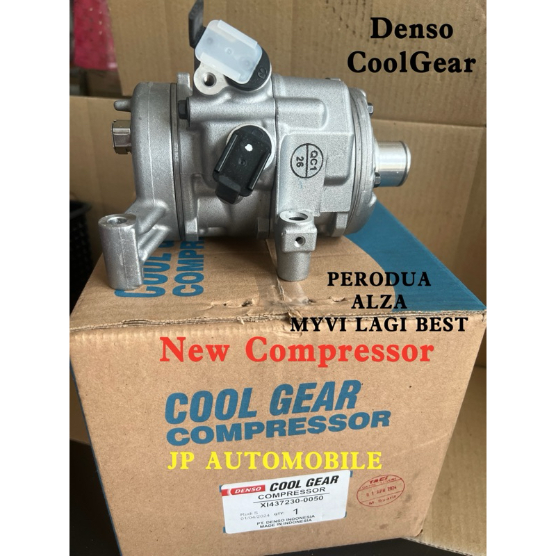 Original Denso Cool Gear New Compressor For Perodua Alza / Myvi Lagi ...
