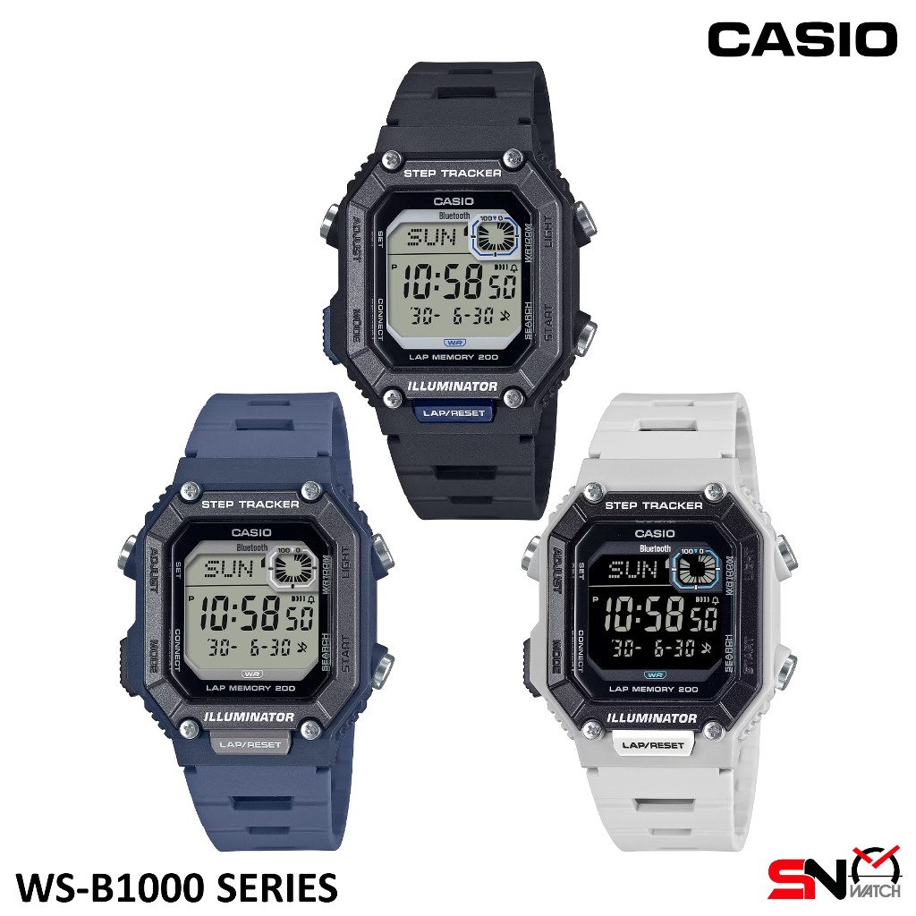 Casio WS-B1000 Bluetooth Step Tracker Men Sports Digital Watch | Shopee Malaysia