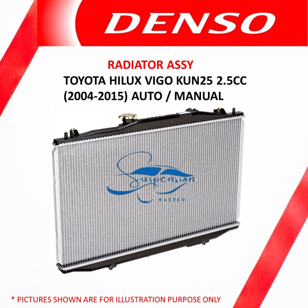 DENSO BRAND RADIATOR ASSY 💯 👍👍 - TOYOTA HILUX VIGO KUN25 2.5CC ( 2004 ...