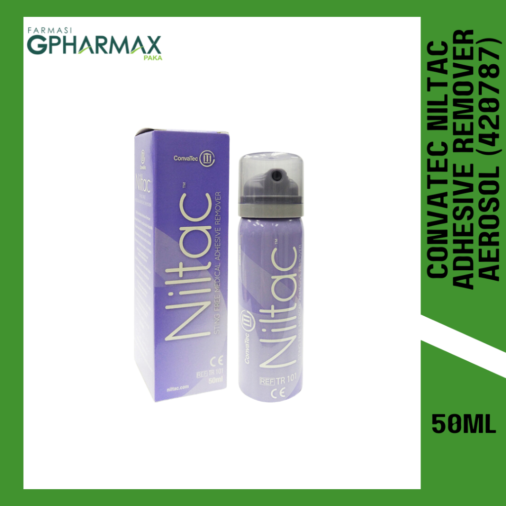 CONVATEC NILTAC ADHESIVE REMOVER AEROSOL 50ML (EXP: 12/2025) | Shopee ...