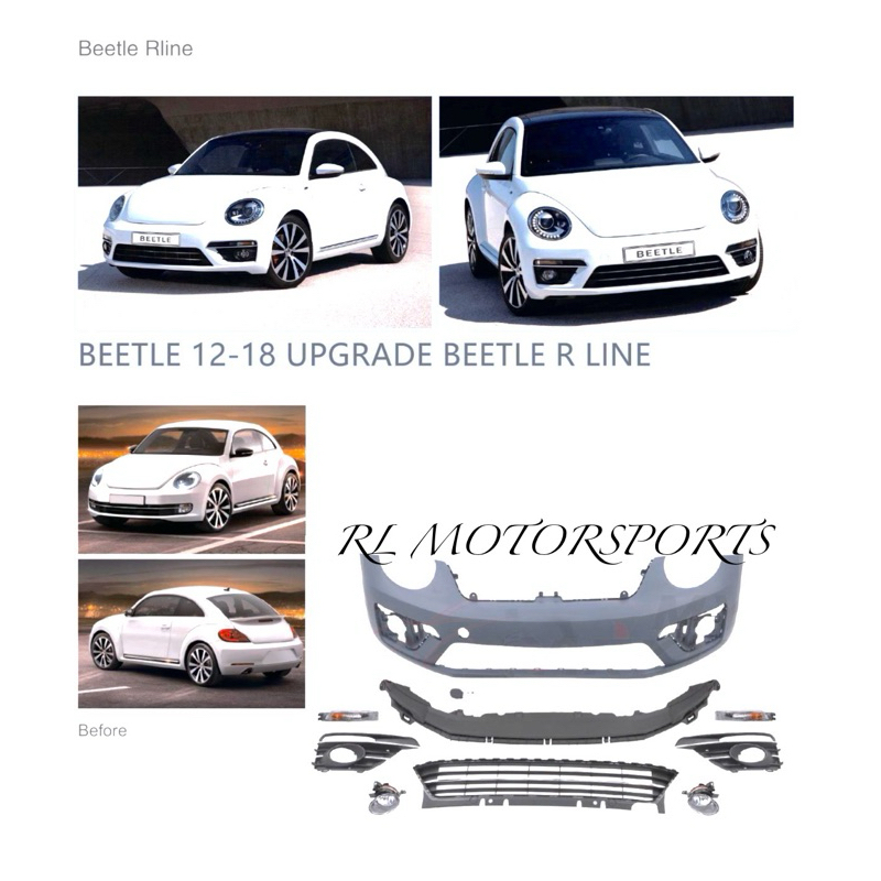 Volkswagen beetle 2013 2014 2015 2016 2017 2018 R line front bumper ...
