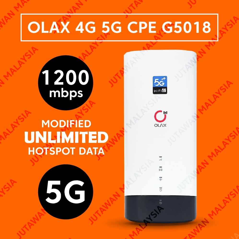 MODIFIED MOD 5G CPE OLAX G5018 5G MODEM ROUTER WIFI6 | Shopee Malaysia