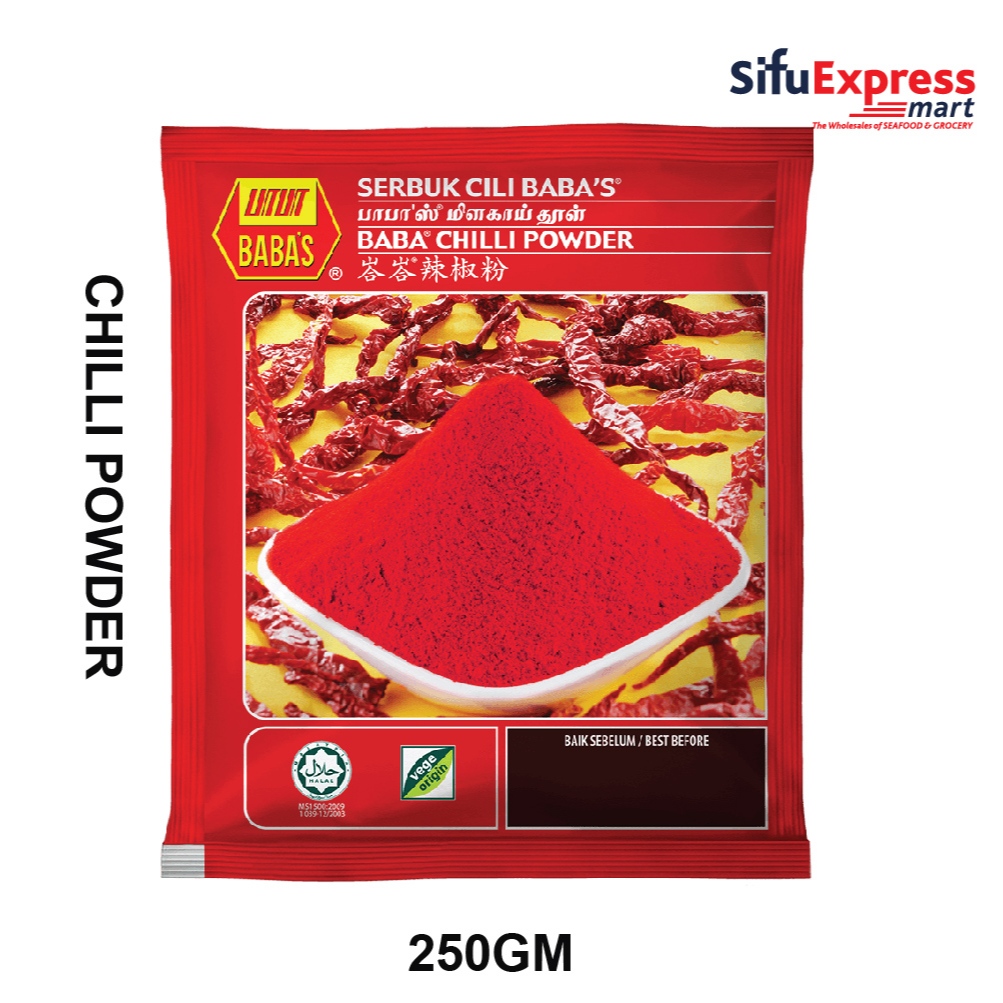 BABAS CHILI POWDER /SERBUK CILI BABAS 峇峇辣椒粉 250GM | Shopee Malaysia