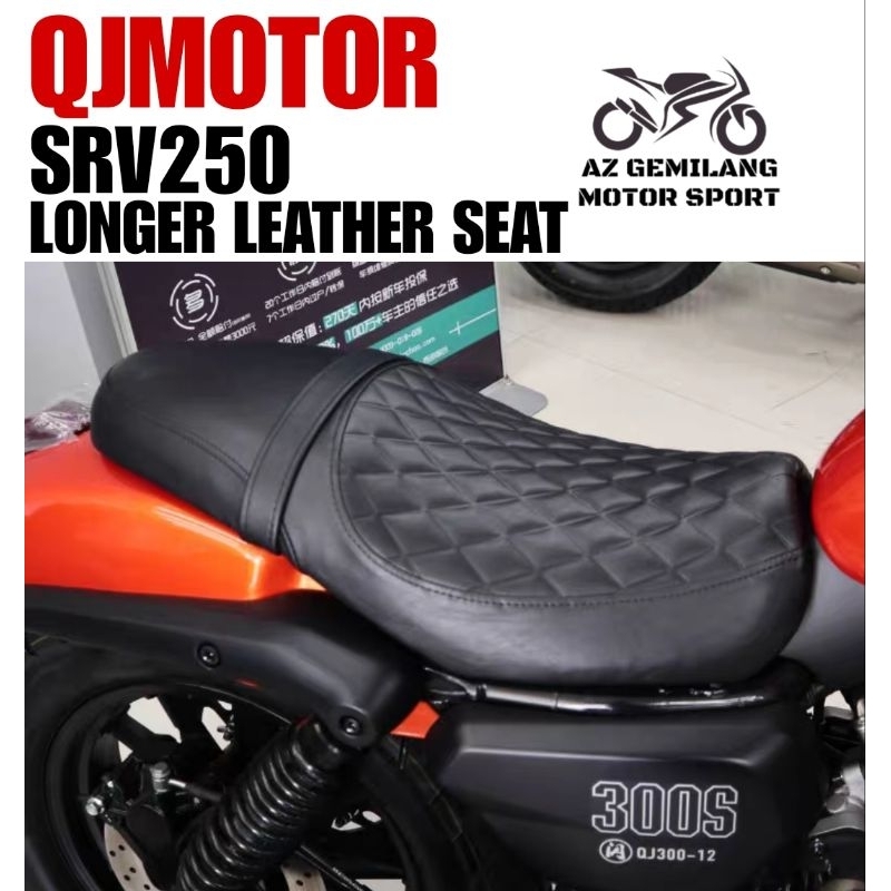 QJMOTOR SRV250 SRV 250 LONGER LEATHER SEAT MODIFIED MODIFY ACCESSORIES ...