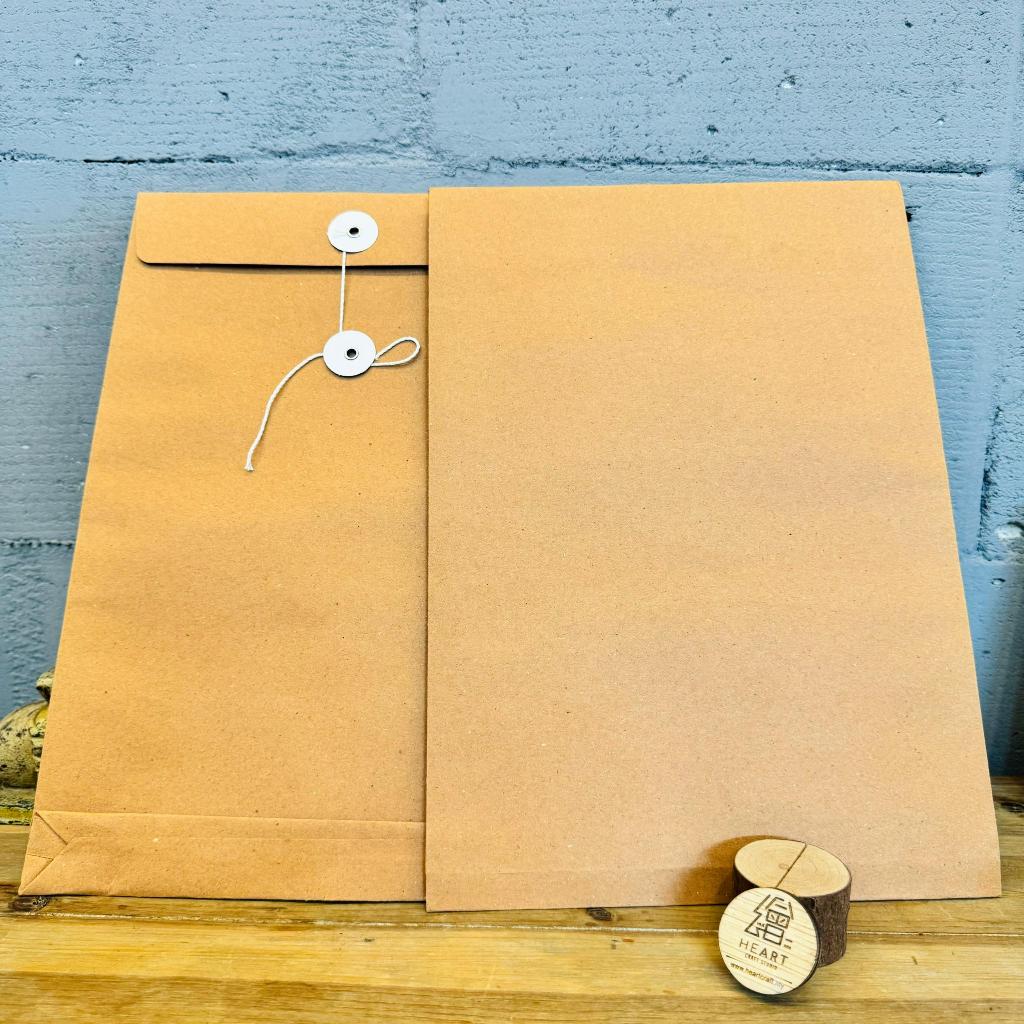 5 PCS String Tie Envelopes/String Envelope Document/Kraft Paper ...