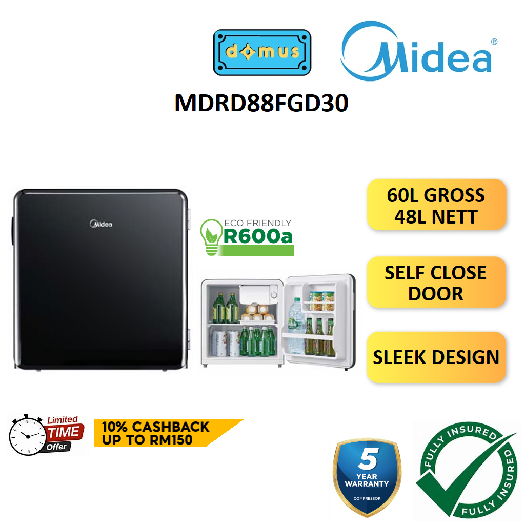 Midea Fridge 60L Mini Refrigerator Single Door Mini Fridge Peti Sejuk 1 ...