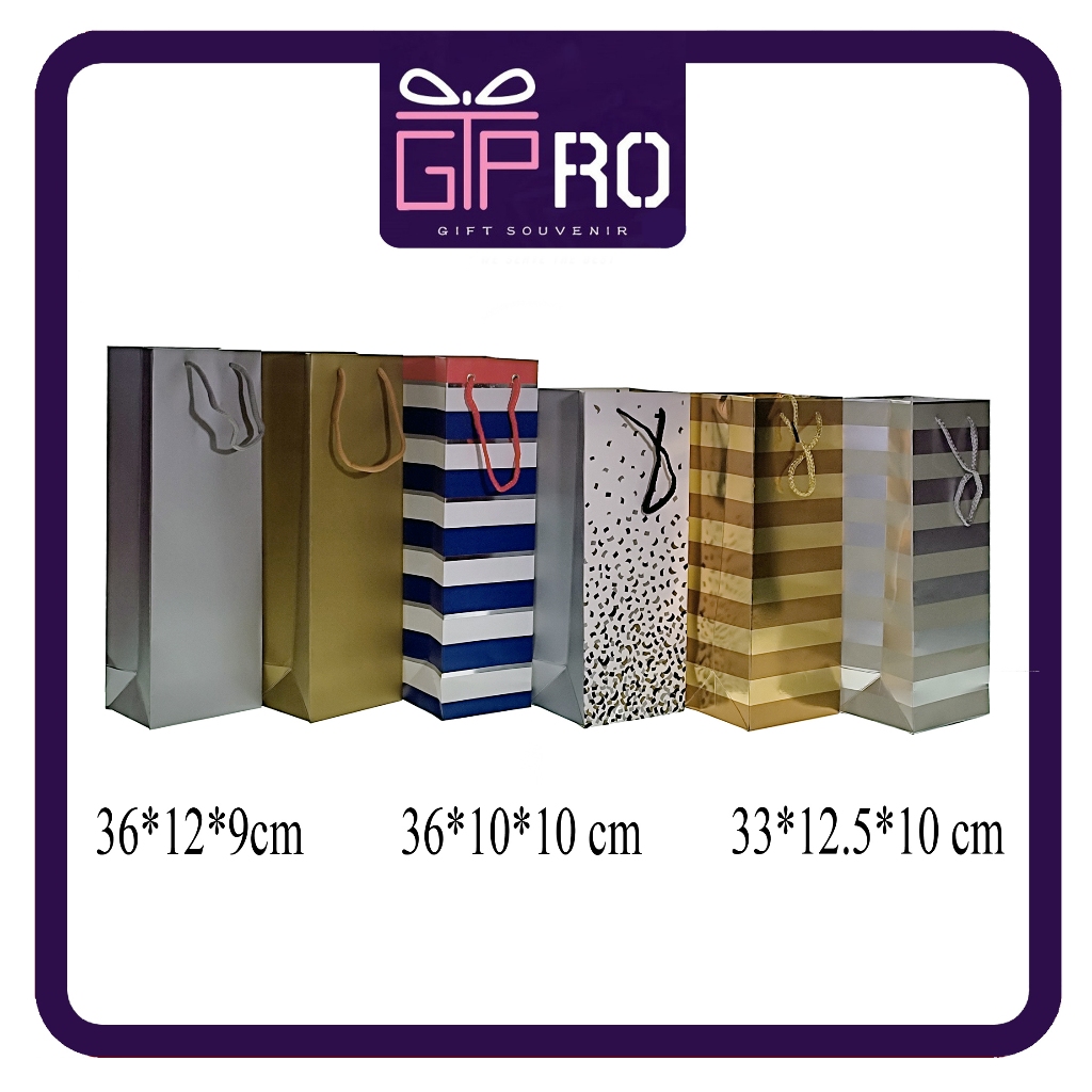 Wine Paper Bag For Flower Arrangement Event Party Gift Bottle Beg Gift ...