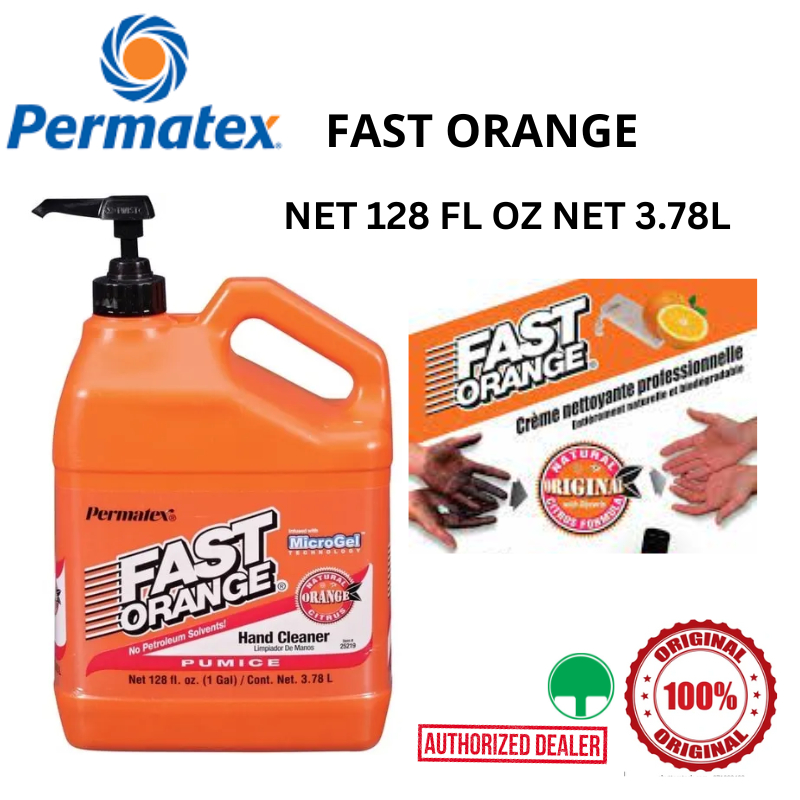 100% Original Permatex Fast Orange - Soap Pumice Lotion Hand Cleaner ...