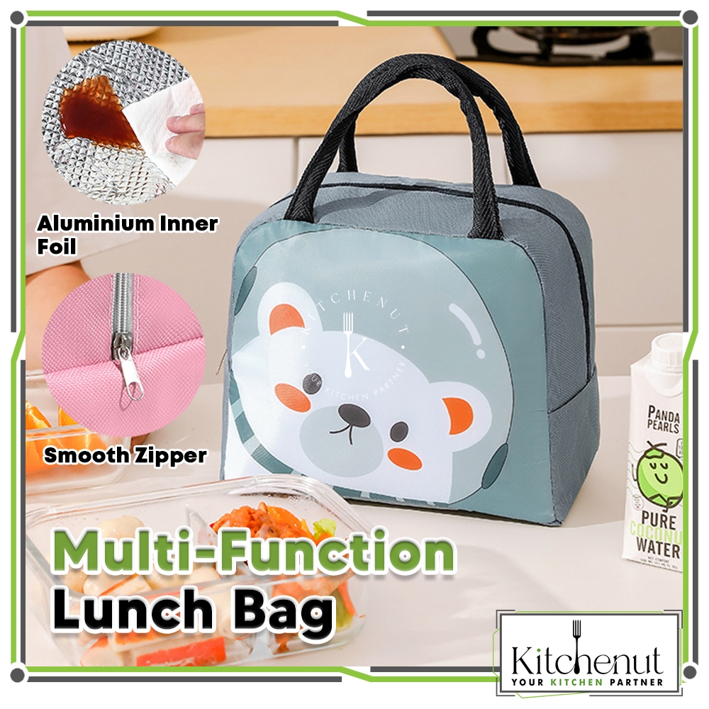 Kitchenut Waterproof Cartoon Lunch Bag Beg Bekal Makanan Thermal Lunch ...