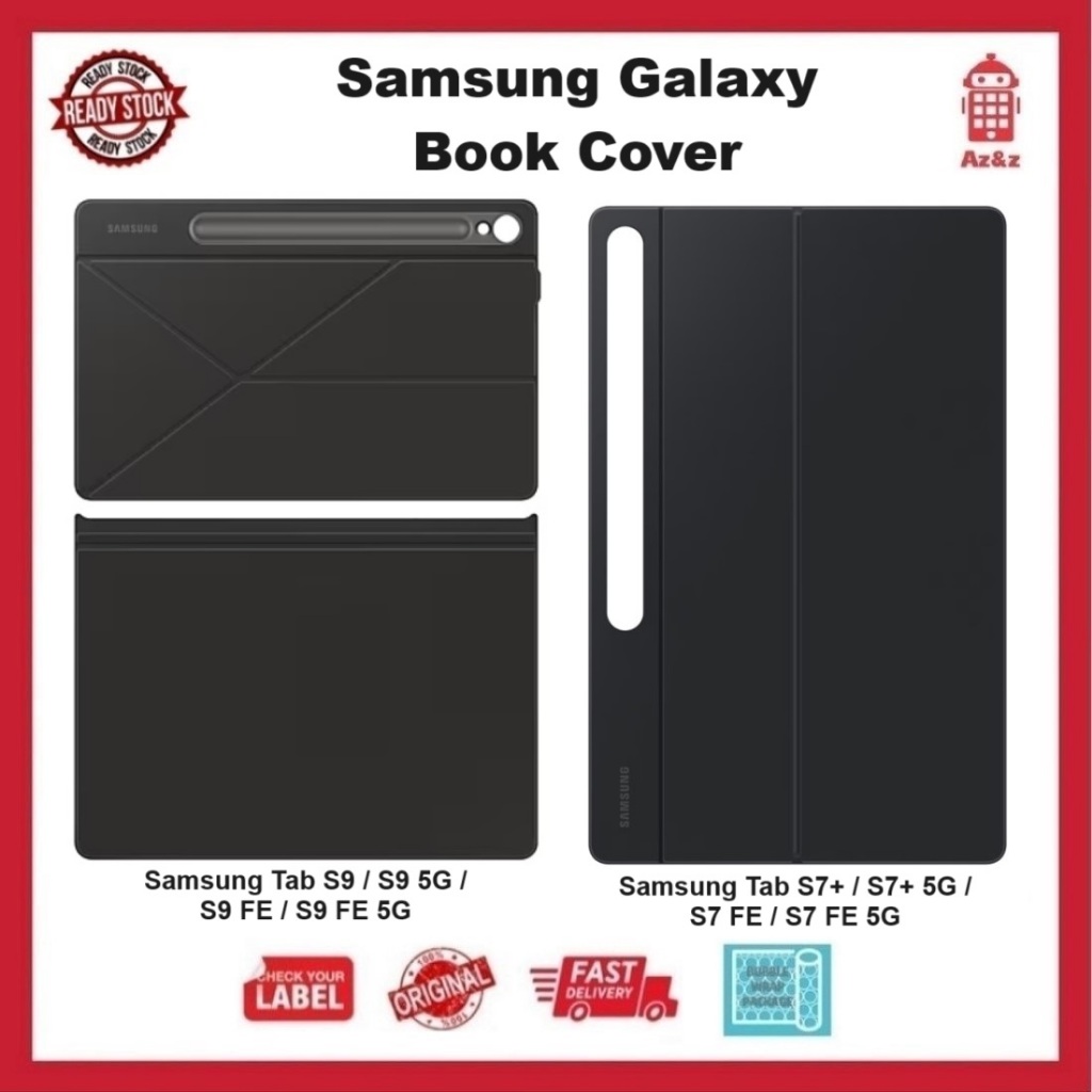 Samsung Galaxy Book Cover Tab S7+ /S7+ 5G /S7 FE /S7 FE 5G / S9 /S9 5G ...