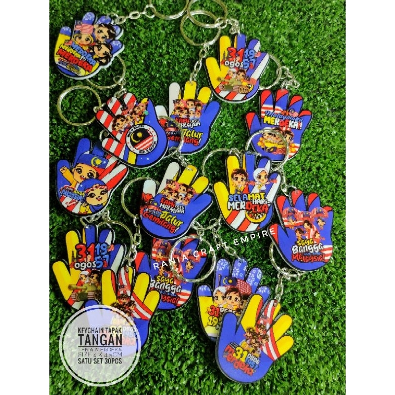 Keychain Merdeka acrylic Bundle set | Shopee Malaysia