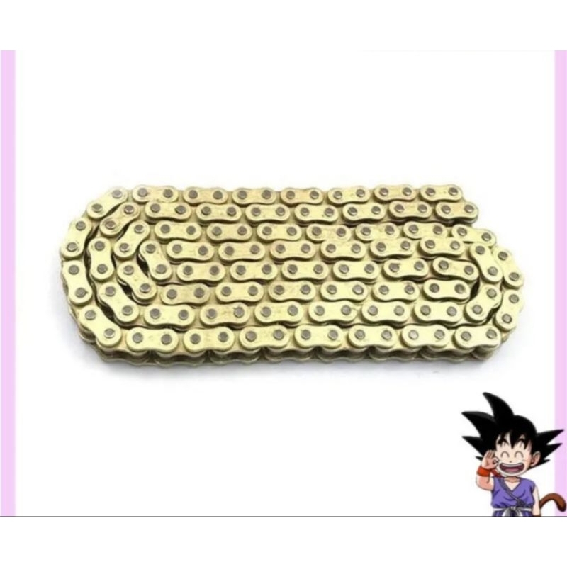 RANTAI TEBAL MOTORCYCLE RACING GOLD CHAIN HEAVY DUTY ( 415H x 122L ...