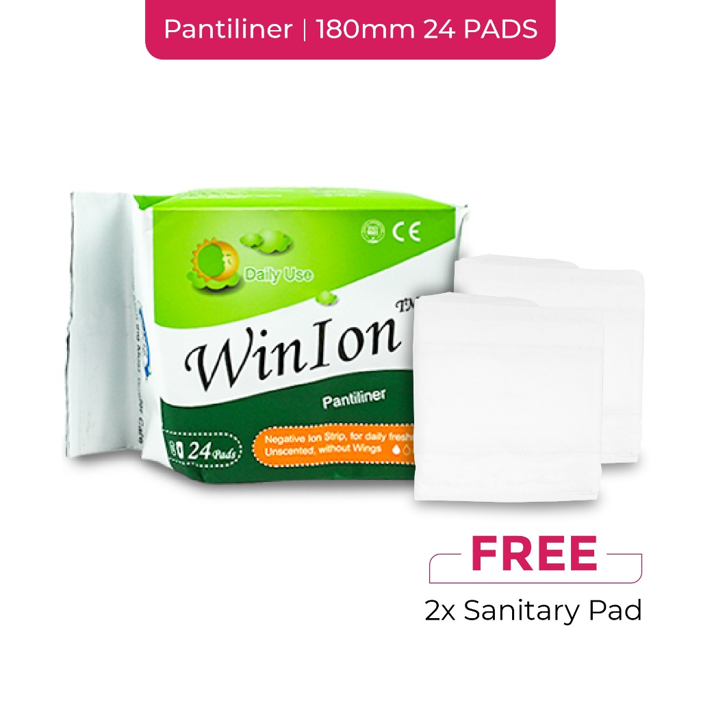 [BUY 1 FREE 2PCS] Winalite WinIon Daily Use Pantiliner 24pcs/pack ...