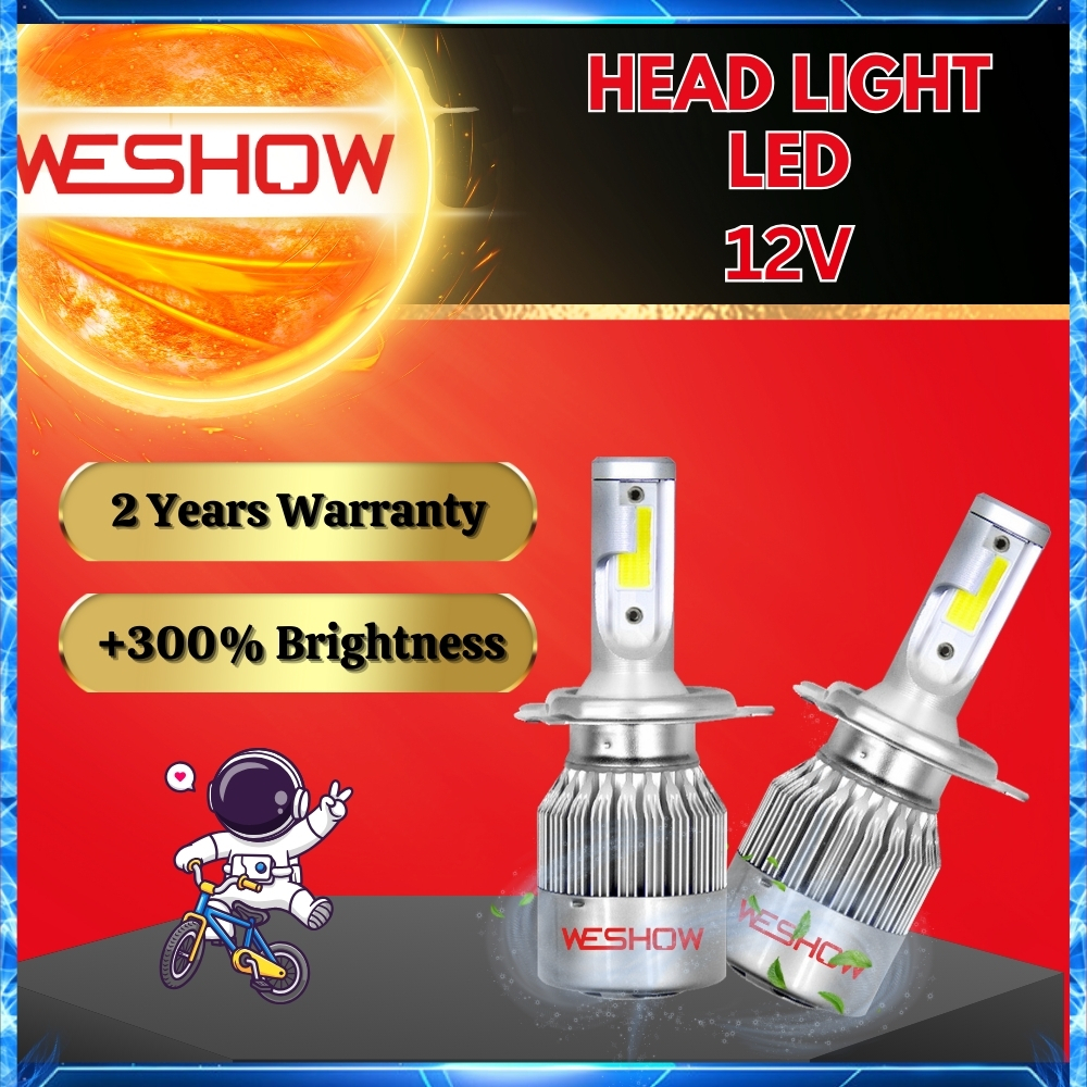 WESHOW Gbs HeadLight H1 H3 H4 H7 H11 9005 9006 Car LED 6000k 12v ...
