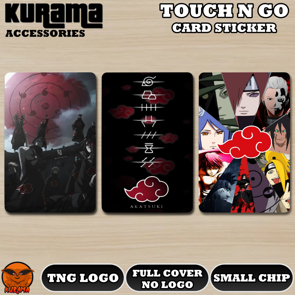 [ AKATSUKI ] Touch n Go Card Sticker Cover / Credit Card Sticker Cover ...