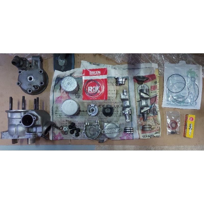 Yamaha TZM : block head complete set Y-1 orimotor NON-sleeve kondisi ...