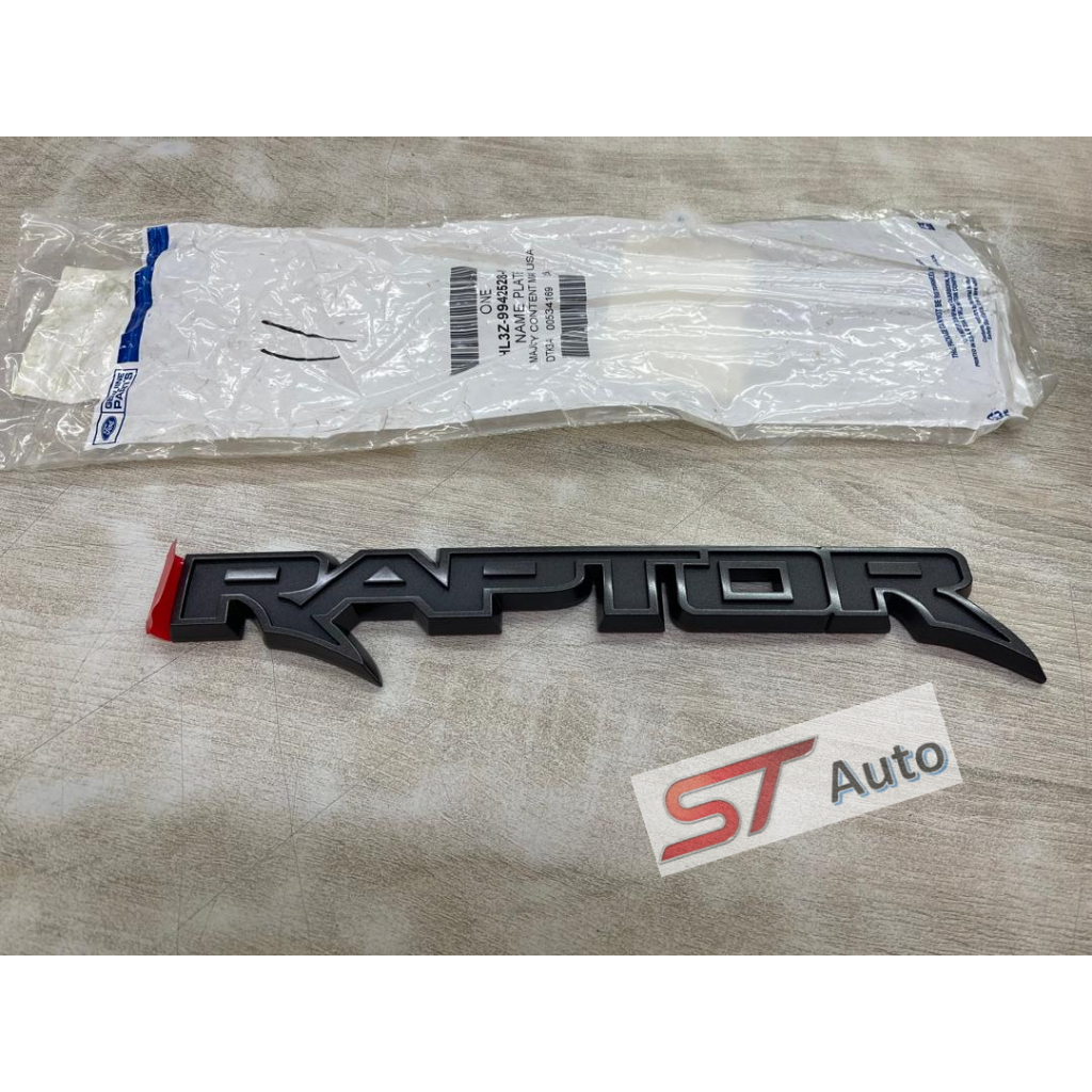 Original Ford Ranger Raptor Wording Emblem Raptor Logo (Pre-Order ...