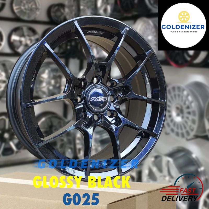 (2pc)G025 New sport rim 🛞 kereta 15" 15inch myvi viva saga kelisa wira ...