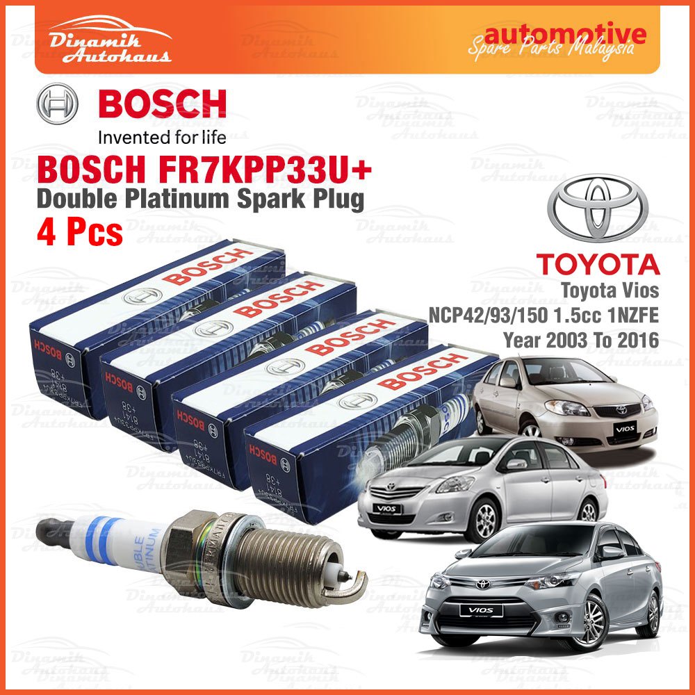Toyota Vios NCP42 93 150 1.5cc 1NZFE Year 2003 To 2016 Car Spark Plug ...