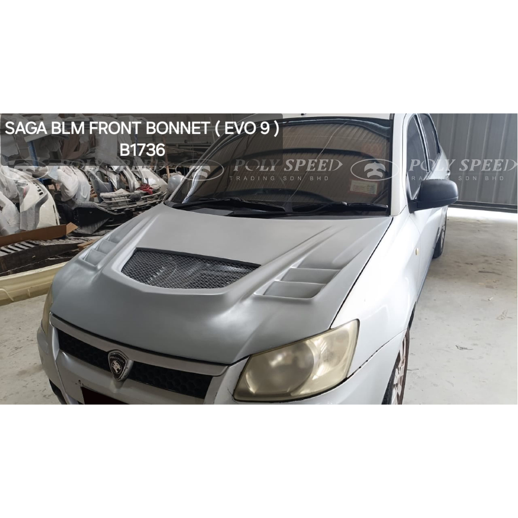 Proton Saga BLM EVO 9 Front Bonnet Fiber | Shopee Malaysia