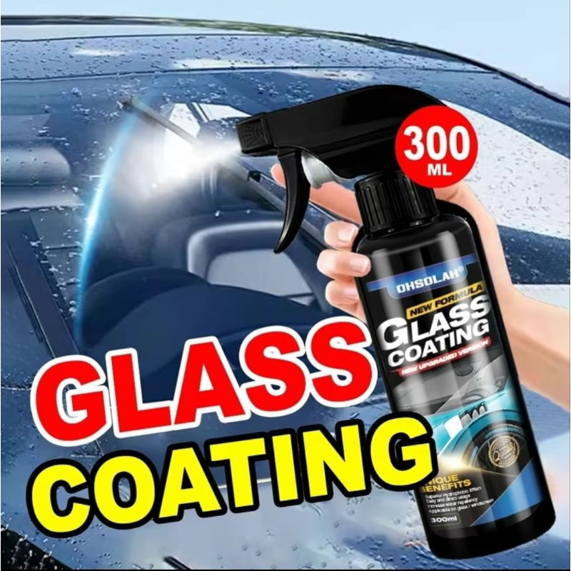 【NEW】 OHSOLAH Glass Coating 300ml Windscreen side mirror car glass ...